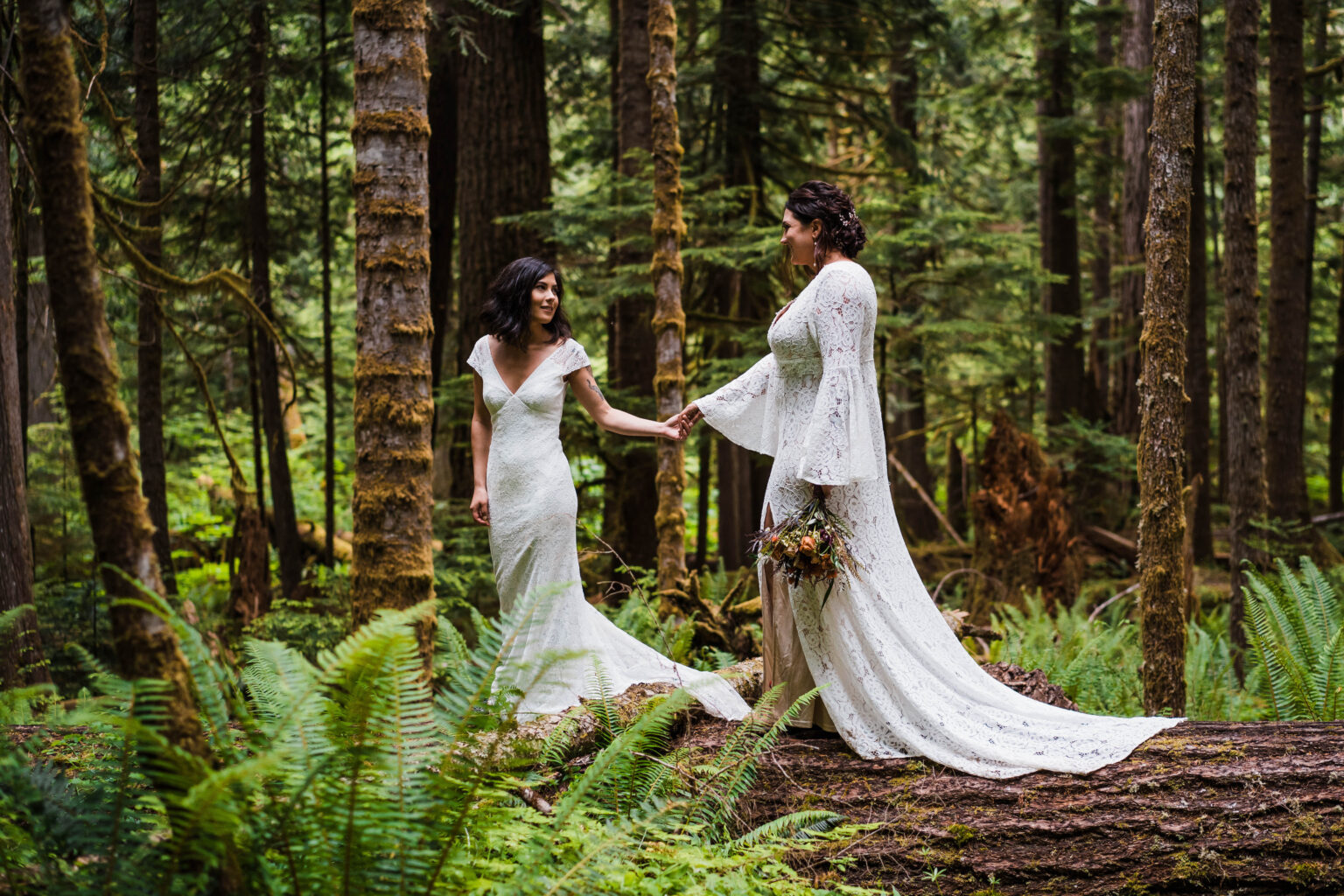Forest Elopement in the Pacific Northwest - Between the Pine