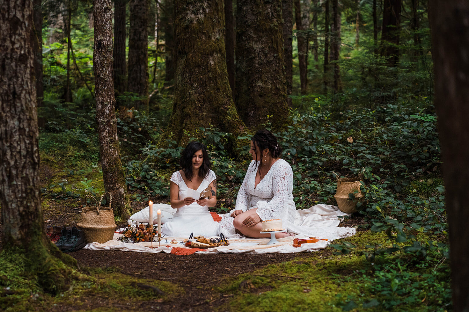 Forest Elopement in the Pacific Northwest - Between the Pine