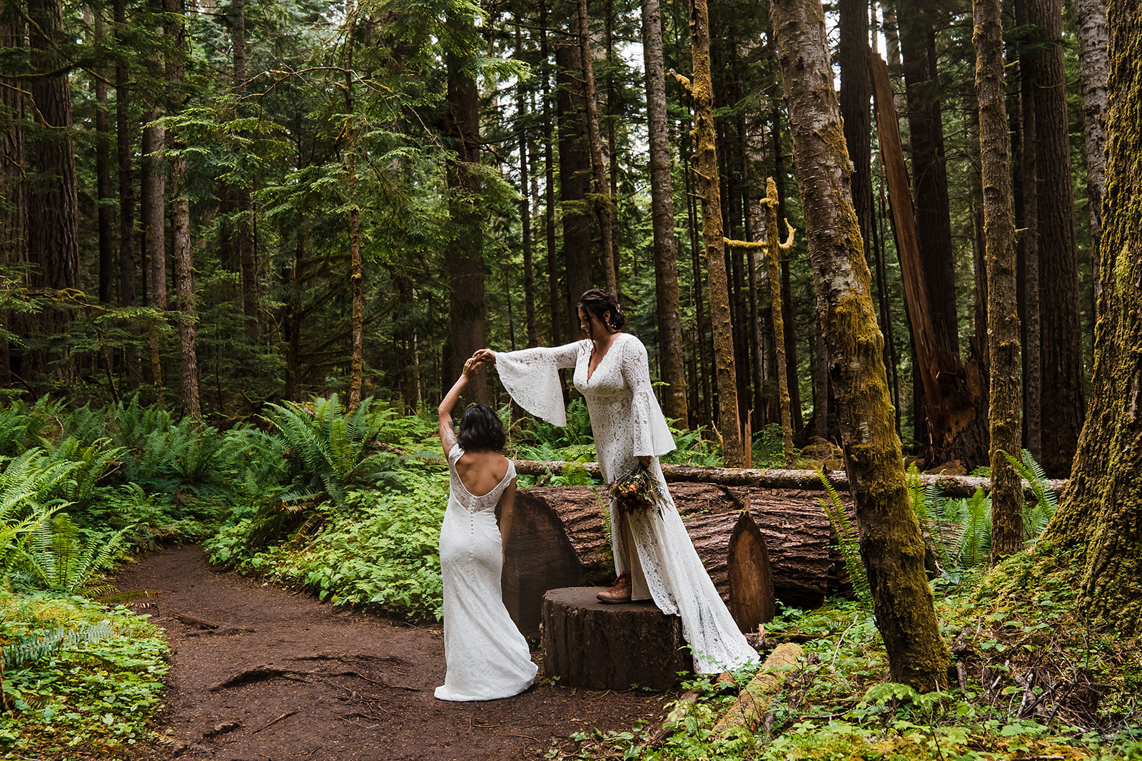 Forest Elopement in the Pacific Northwest - Between the Pine