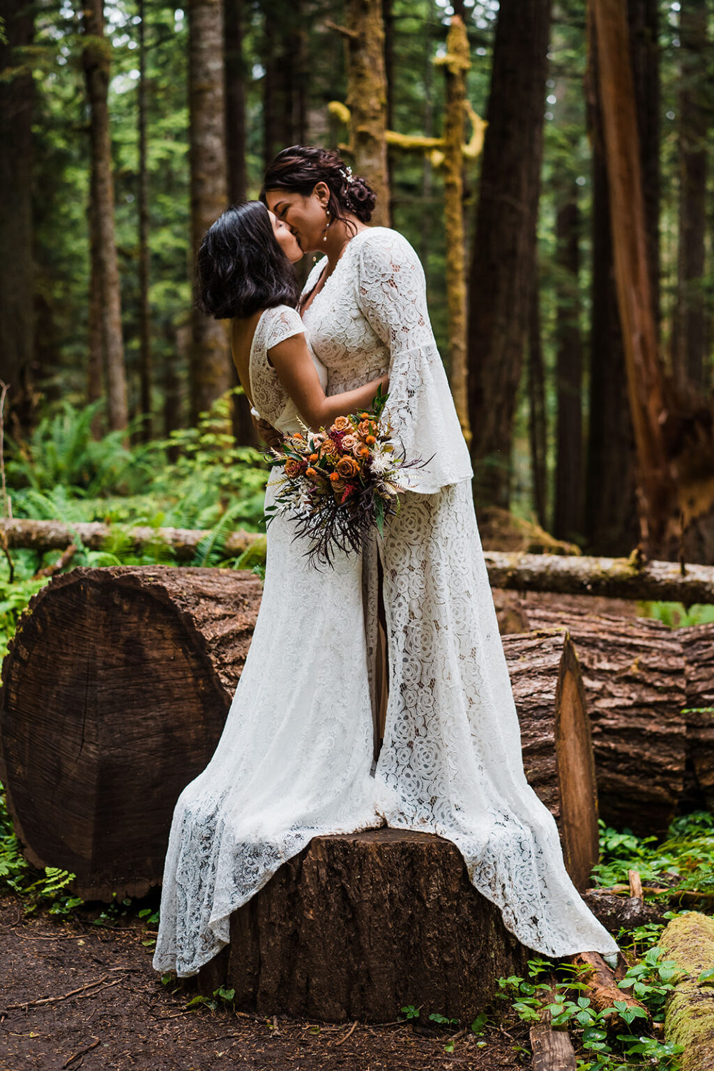 Forest Elopement in the Pacific Northwest - Between the Pine