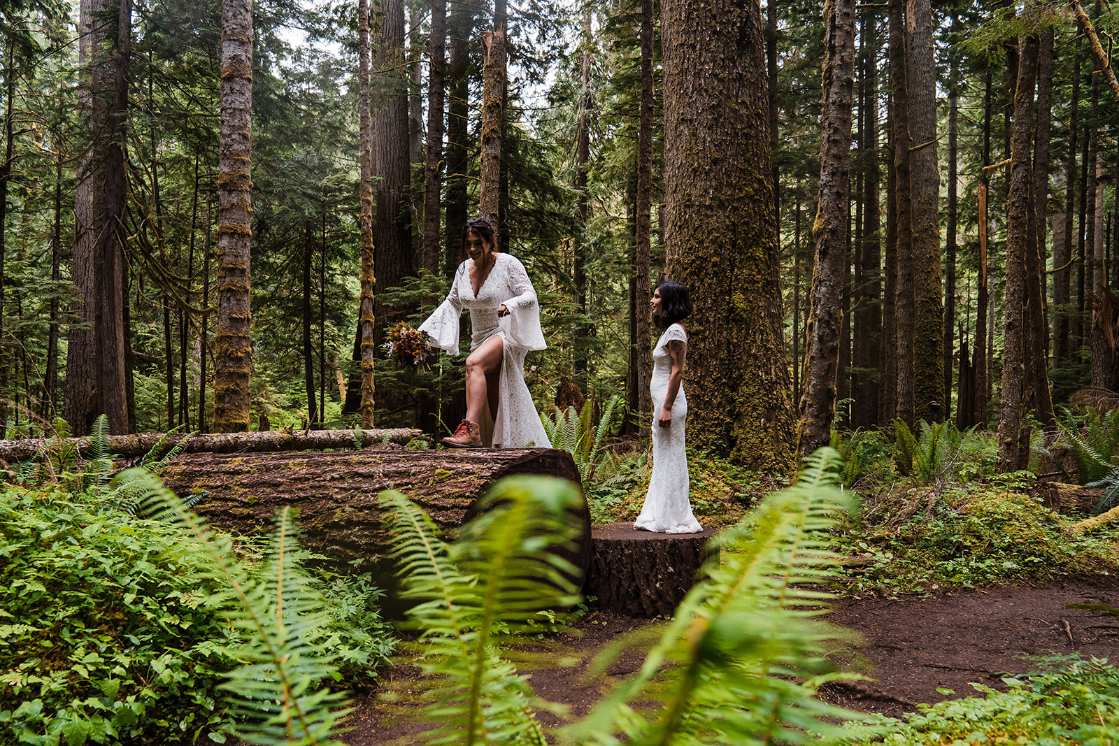 Forest Elopement in the Pacific Northwest - Between the Pine