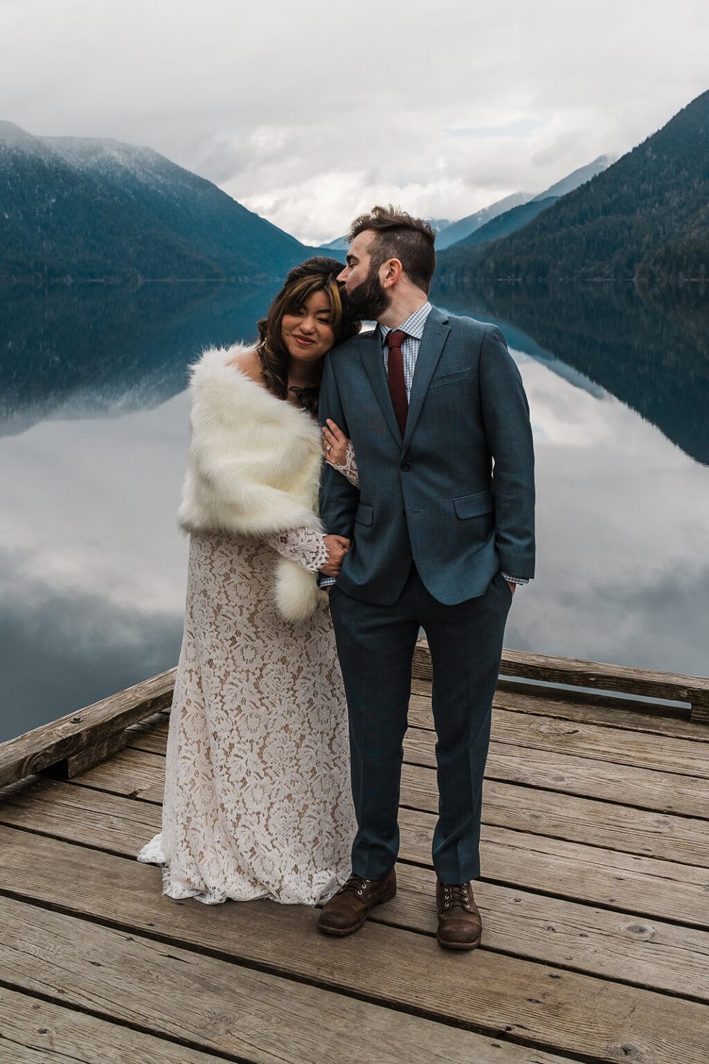 Moody Spring Elopement in Washington State - Between the Pine