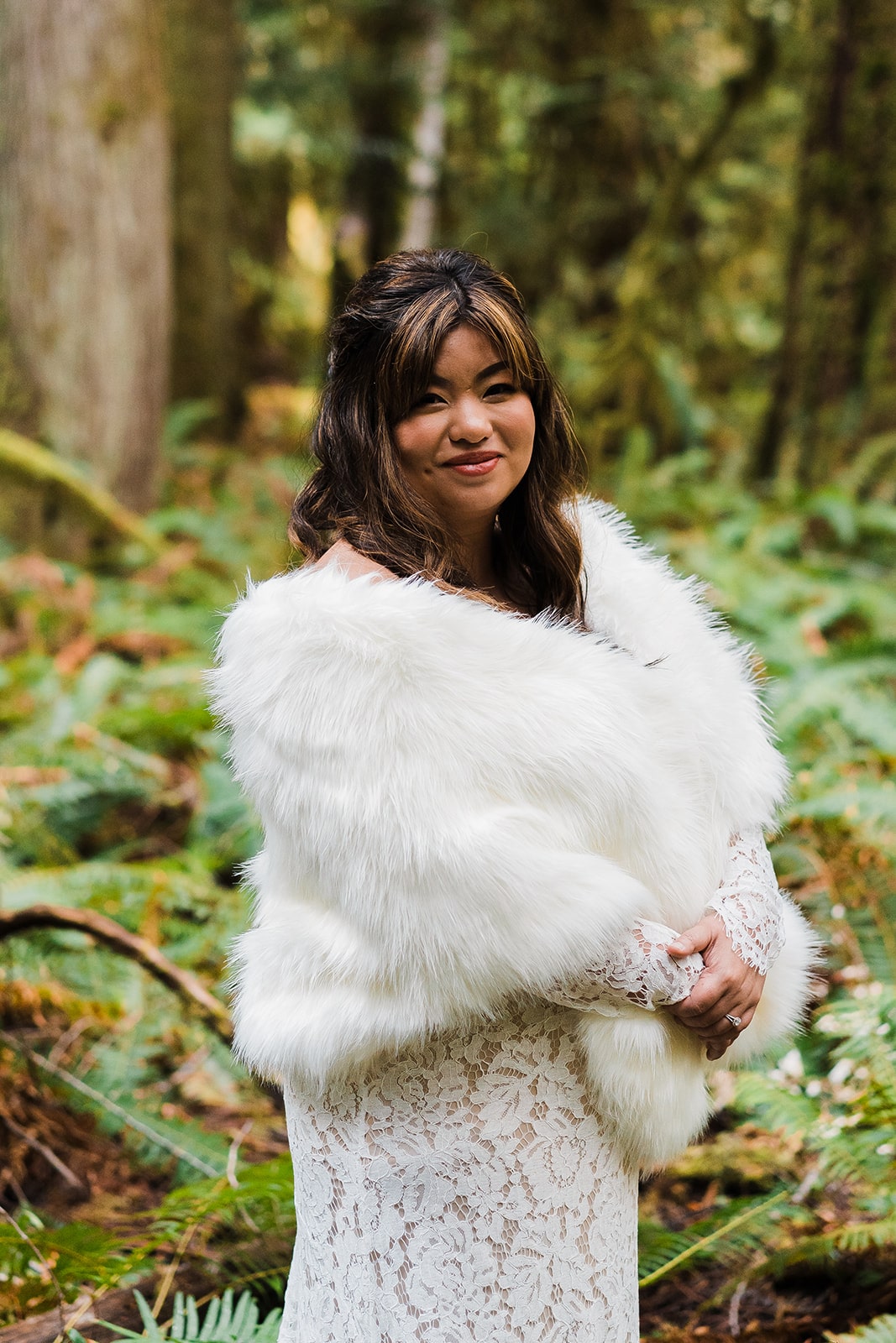 Moody Spring Elopement in Washington State - Between the Pine