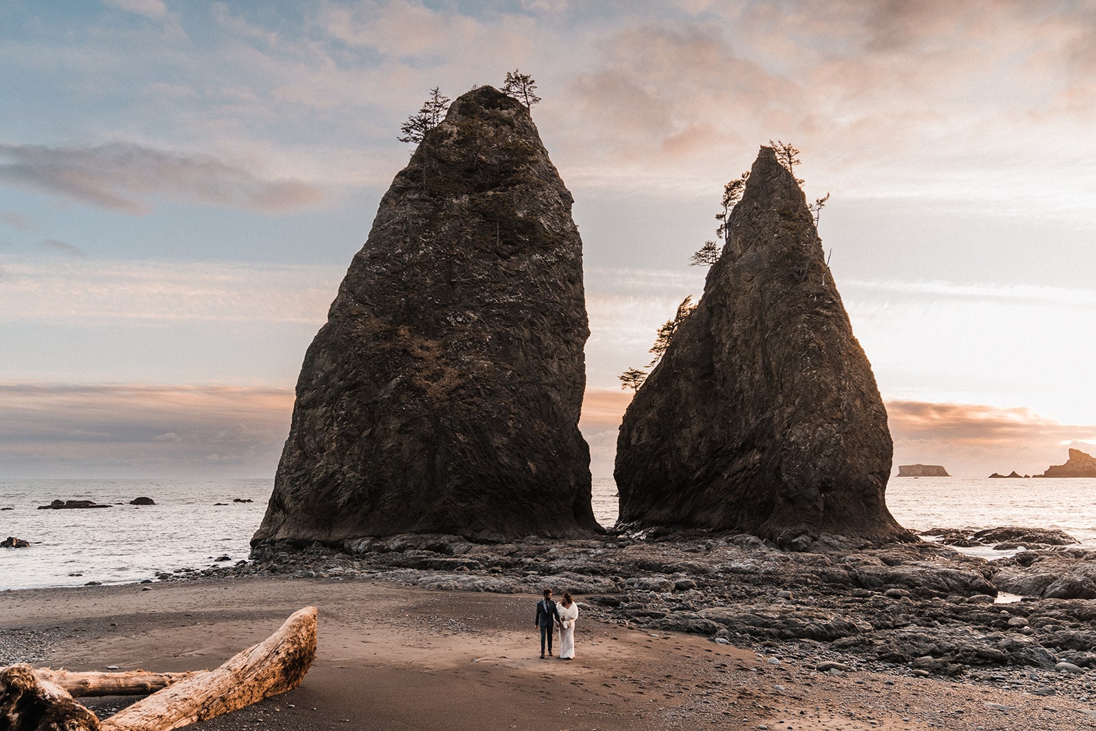 Moody Spring Elopement in Washington State - Between the Pine