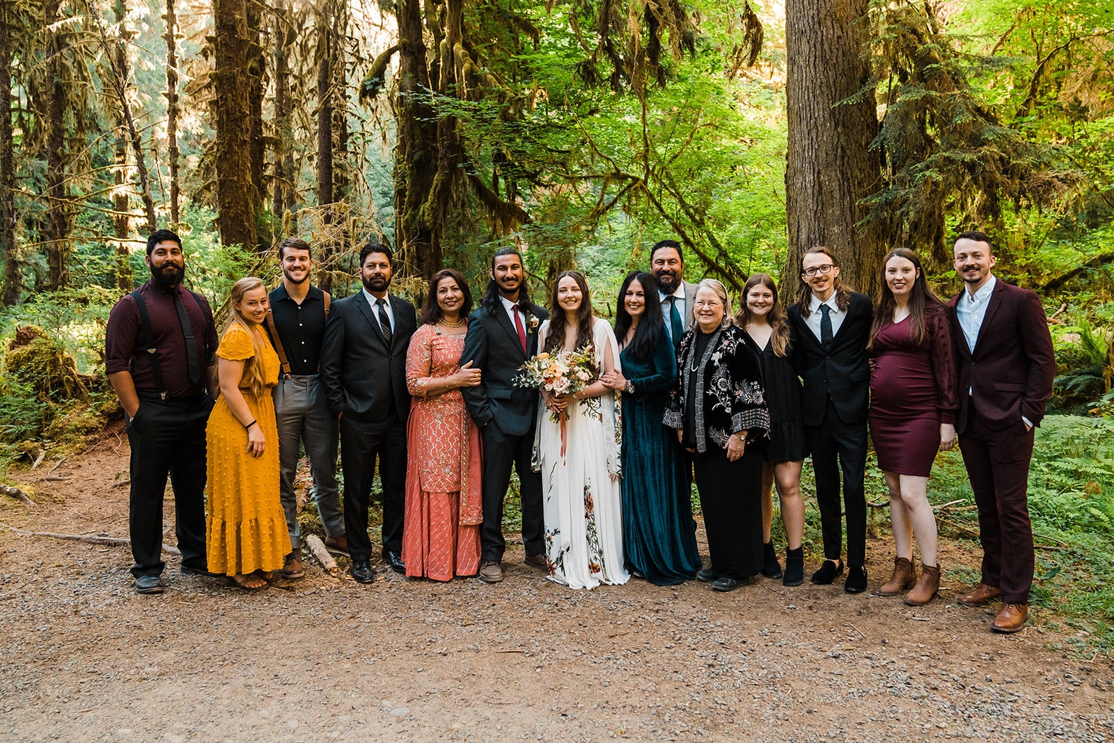 Laid-Back Hoh Rainforest Wedding - Between the Pine